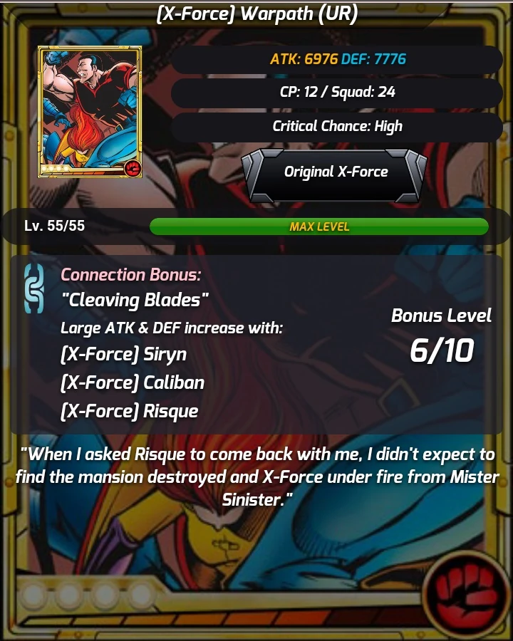 (X-Force) Warpath | X-Men: Battle Of The Atom Mobile Game Wiki | Fandom