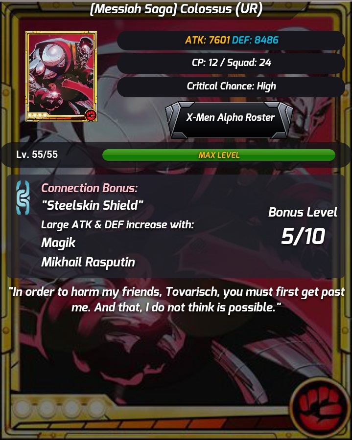Messiah Saga Colossus X Men Battle Of The Atom Mobile Game Wiki Fandom