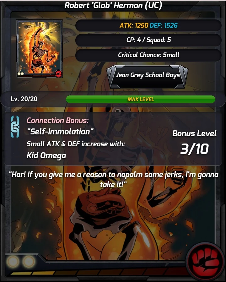 Robert "Glob" Herman | X-Men: Battle Of The Atom Mobile Game Wiki | Fandom