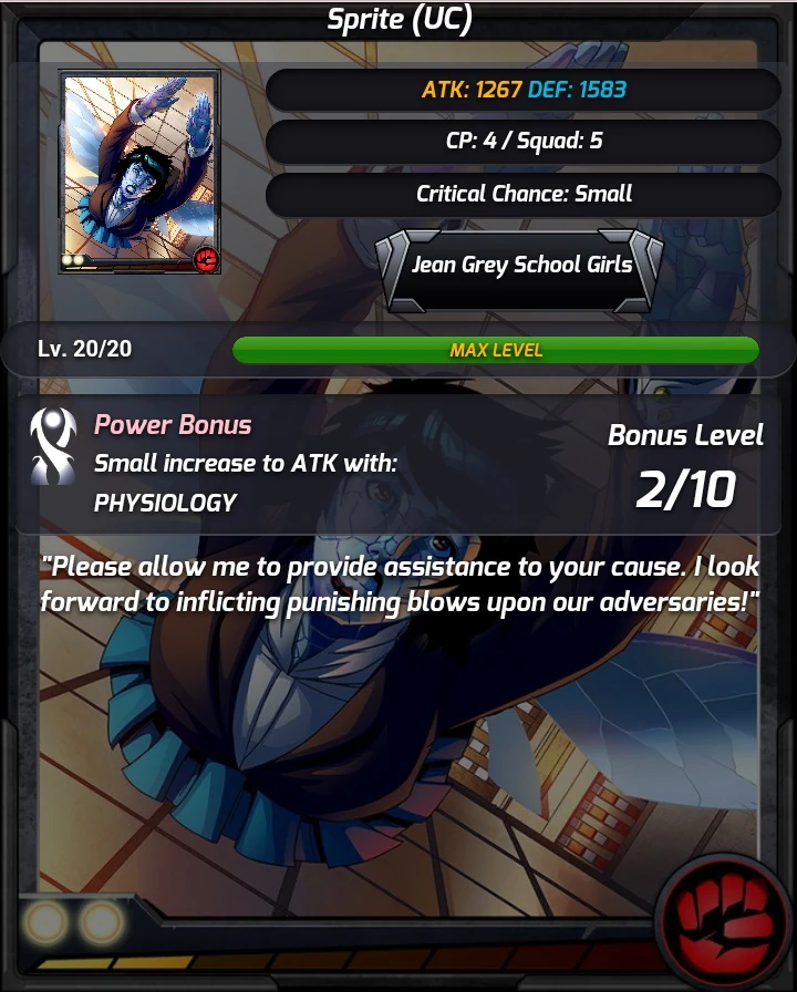 Sprite | X-Men: Battle Of The Atom Mobile Game Wiki | Fandom