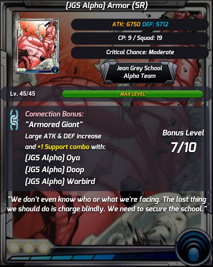 Jgs Alpha Armor X Men Battle Of The Atom Mobile Game Wiki Fandom