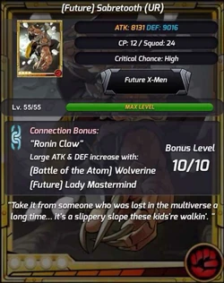 (Future) Sabretooth | X-Men: Battle Of The Atom Mobile Game Wiki | Fandom