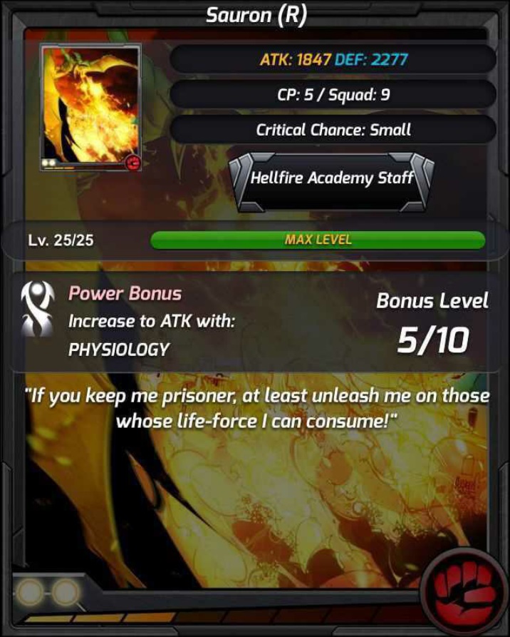 Sauron X Men Battle Of The Atom Mobile Game Wiki Fandom