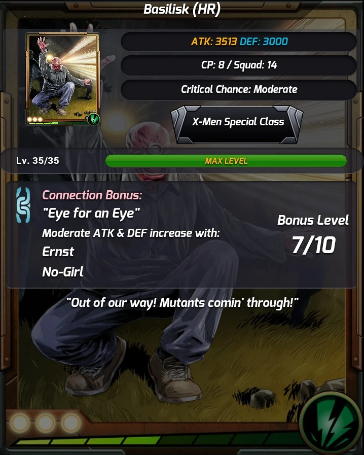 Basilisk | X-Men: Battle Of The Atom Mobile Game Wiki | Fandom