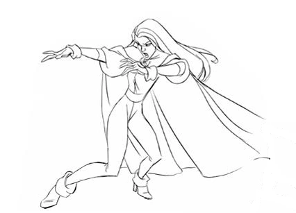 Storm X Men Evolution Coloring Pages