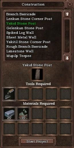 Yakid Stone Post | Xsyon Wiki | Fandom