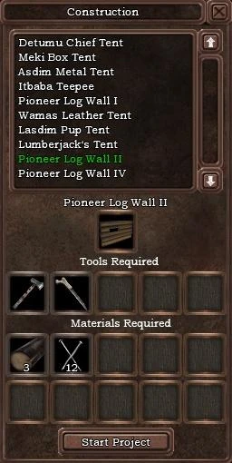 Pioneer Log Wall II | Xsyon Wiki | Fandom