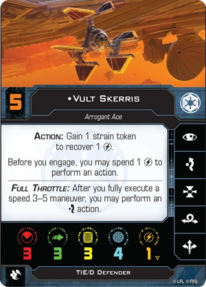 Vult Skerris (TIE/D Defender) | X-Wing Miniatures: Second Edition Wiki | Fandom