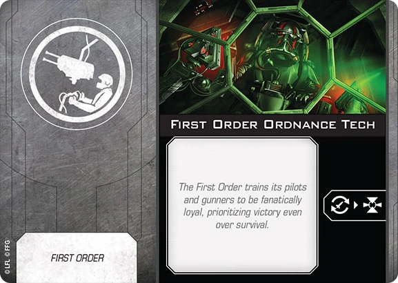 First Order Ordnance Tech | X-Wing Miniatures: Second Edition Wiki | Fandom