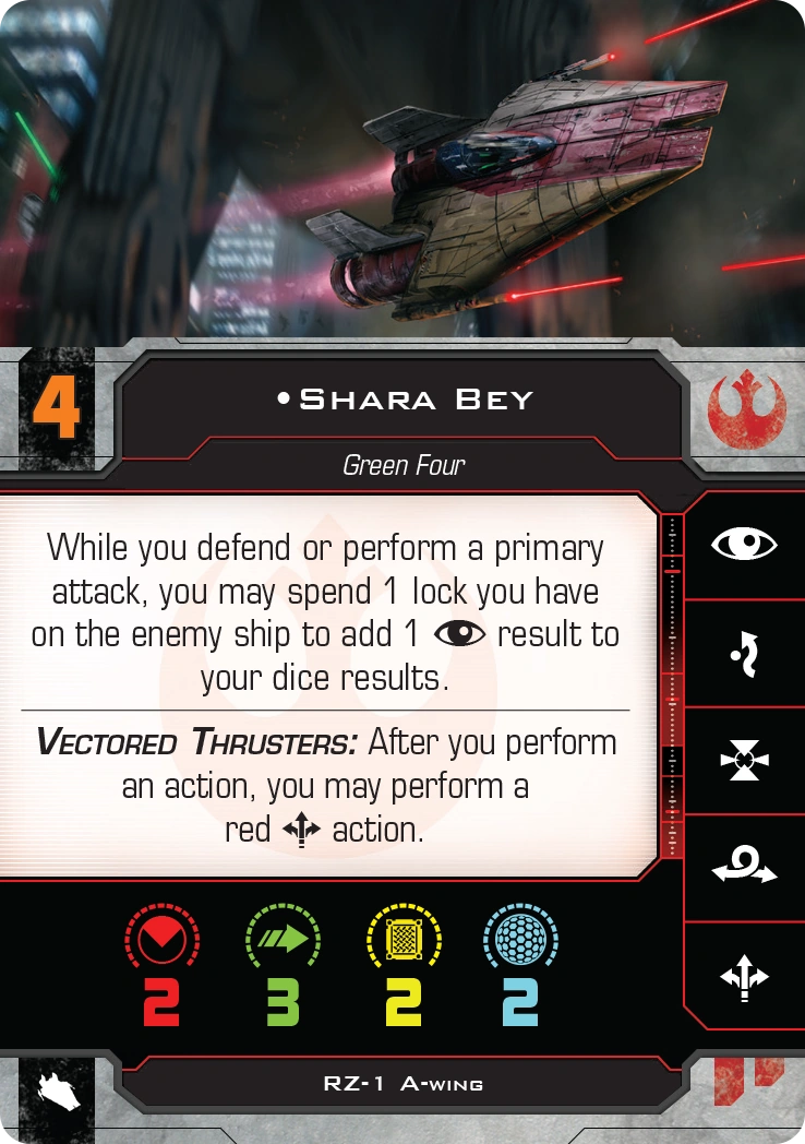 Shara Bey (RZ-1 A-Wing) | X-Wing Miniatures: Second Edition Wiki | Fandom