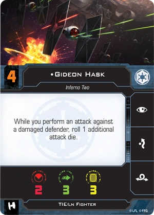 Gideon Hask (TIE/ln Fighter) | X-Wing Miniatures: Second Edition Wiki | Fandom
