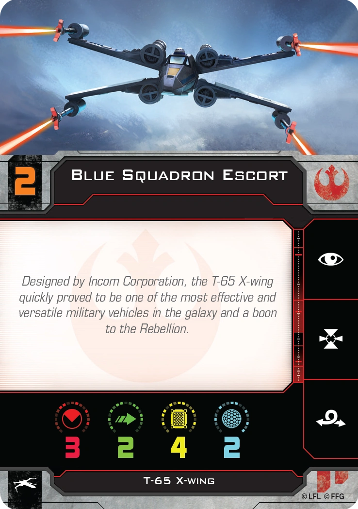 Blue Squadron Escort | X-Wing Miniatures: Second Edition Wiki | Fandom
