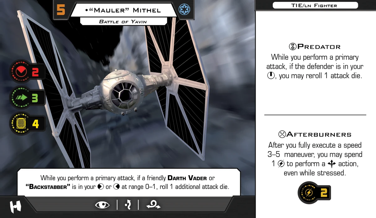 "Mauler" Mithel (Battle Of Yavin) | X-Wing Miniatures: Second Edition ...