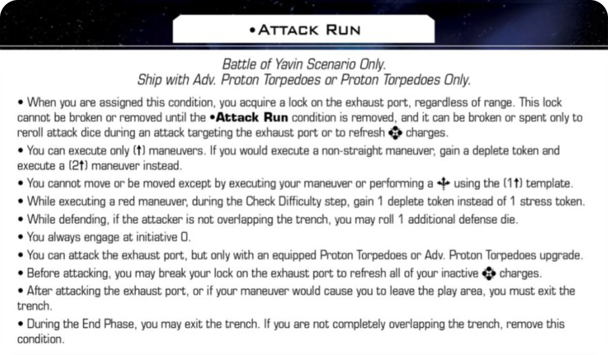 Attack Run | X-Wing Miniatures: Second Edition Wiki | Fandom
