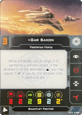Gar Saxon (Gauntlet Fighter) | X-Wing Miniatures: Second Edition Wiki ...