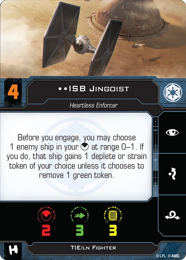 ISB Jingoist | X-Wing Miniatures: Second Edition Wiki | Fandom