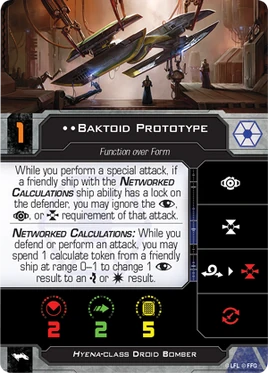 Baktoid Prototype (Hyena-class Droid Bomber) | X-Wing Miniatures ...
