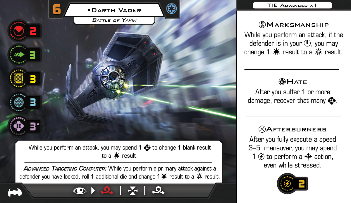 Darth Vader Battle Of Yavin X Wing Miniatures Second Edition Wiki