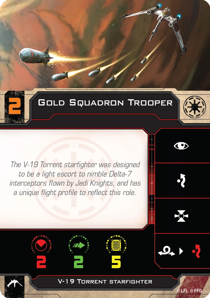 Gold Squadron Trooper | X-Wing Miniatures: Second Edition Wiki | Fandom