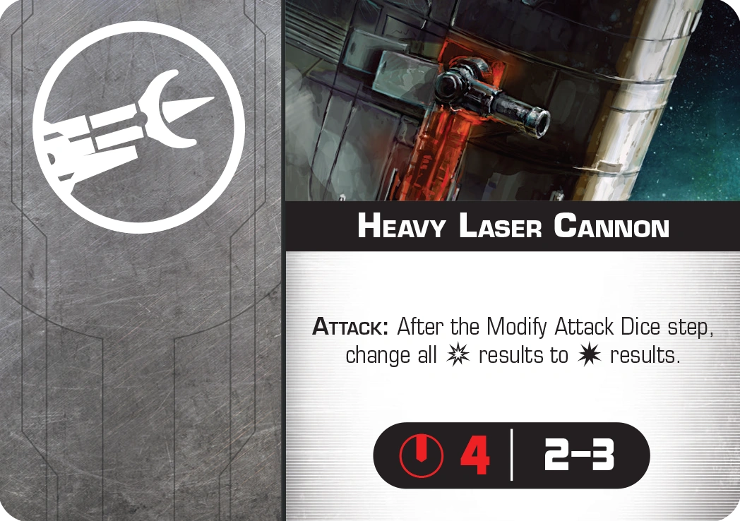 Heavy Laser Cannon | X-Wing Miniatures: Second Edition Wiki | Fandom