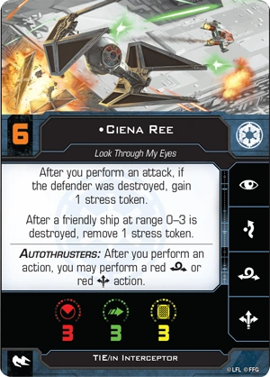 Ciena Ree (TIE/in Interceptor) | X-Wing Miniatures: Second Edition Wiki ...