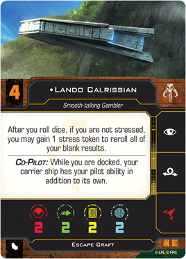 Lando Calrissian (Escape Craft) | X-Wing Miniatures: Second Edition ...