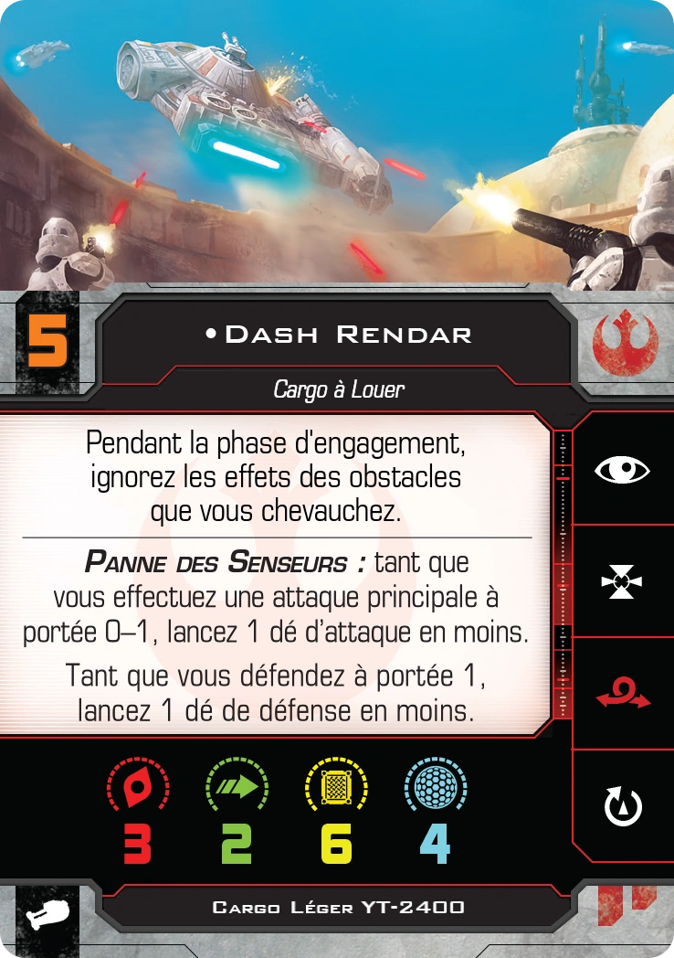 Dash Rendar (Cargo à Louer) | Wiki XWing Seconde Edition | Fandom