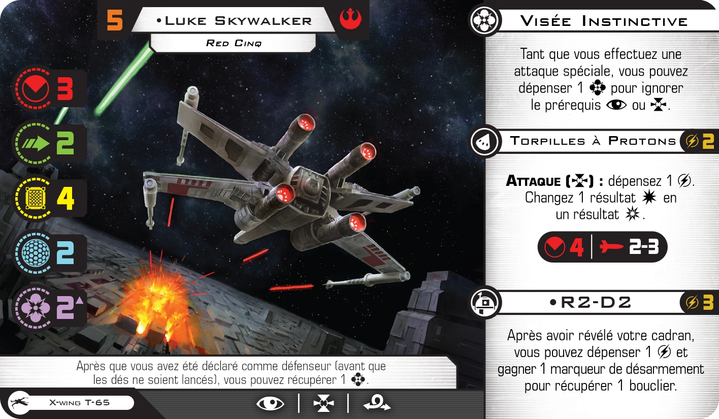 Luke Skywalker (Arsenal Standard - X-wing T-65 - Red Cinq) | Wiki XWing ...