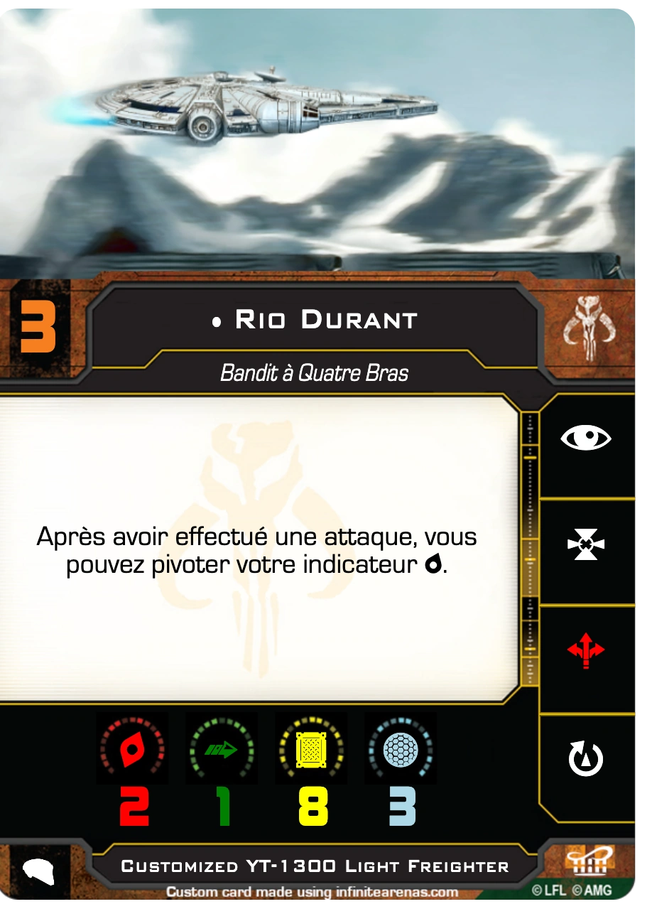Rio Durant | Wiki XWing Seconde Edition | Fandom