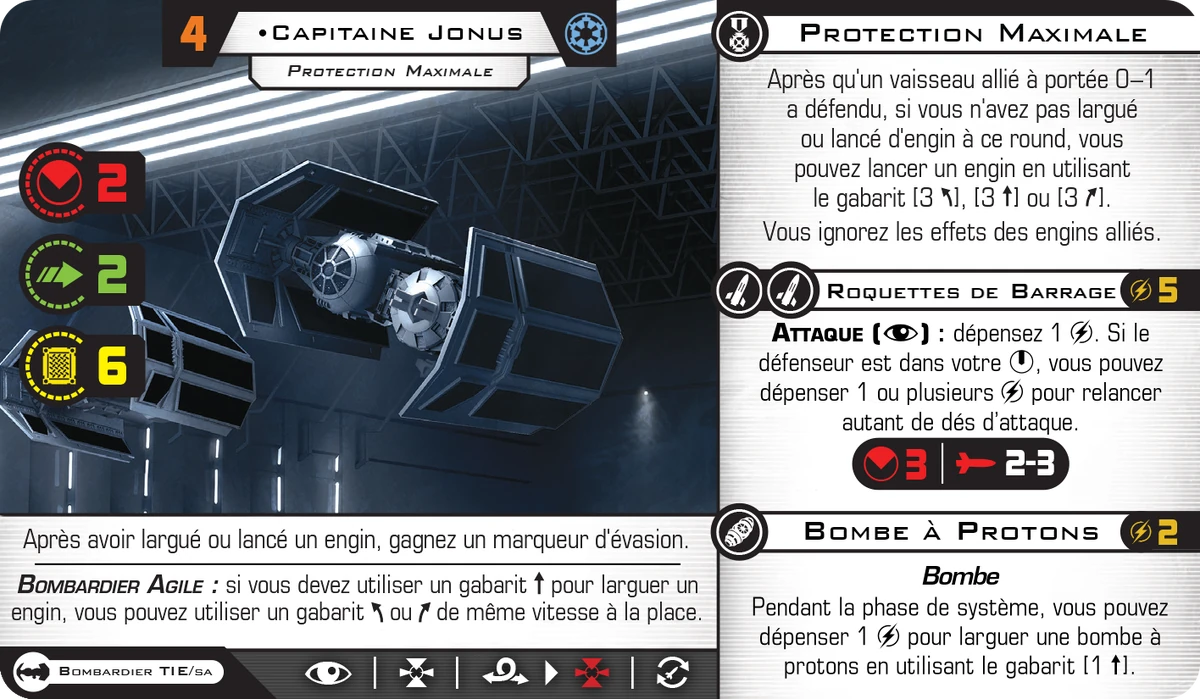 Capitaine Jonus (Arsenal Standard - Bombardier TIE/sa - Protection ...