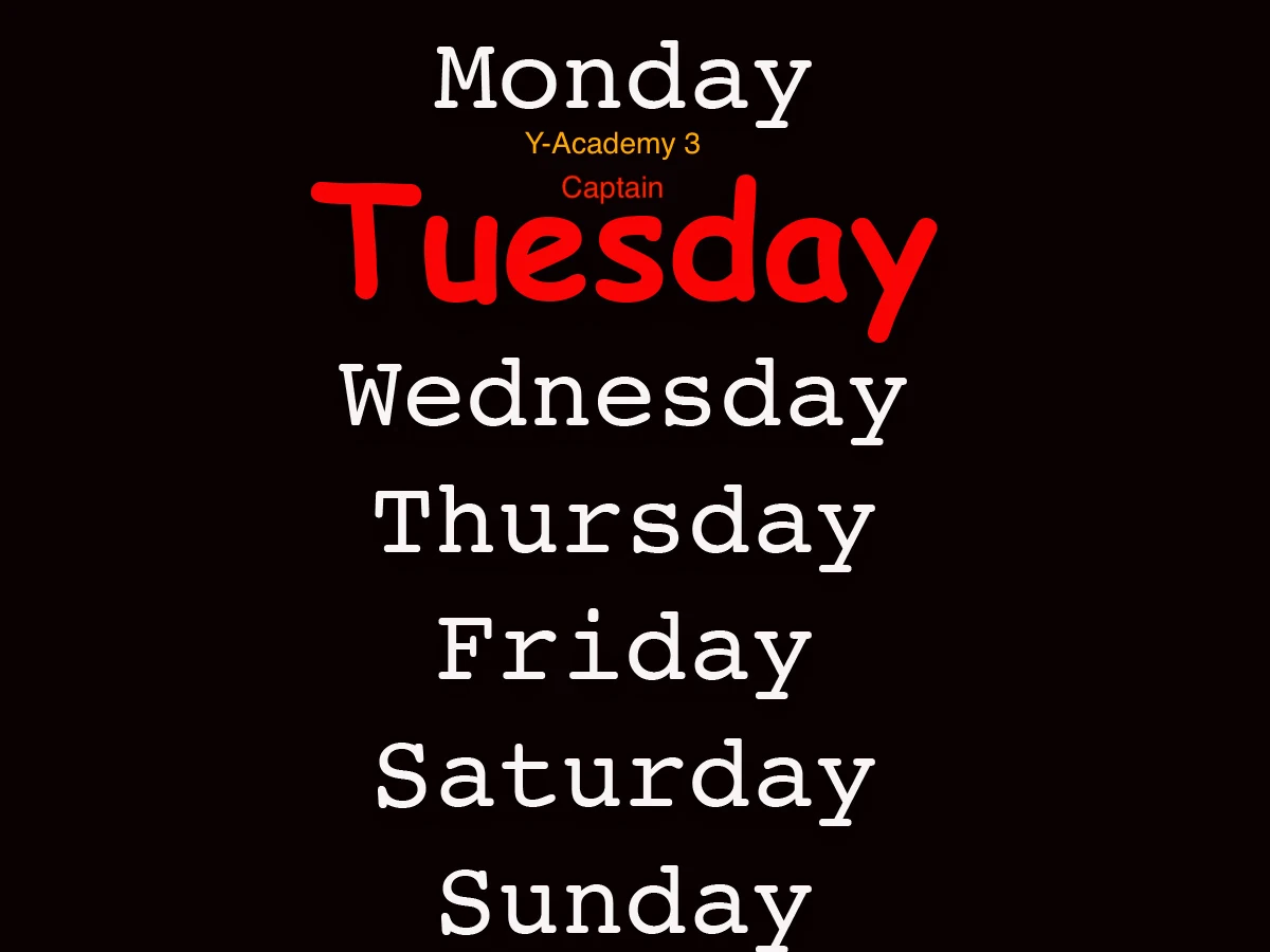 Episode 3: Captain Tuesday | Y-Academy Wiki | Fandom