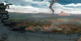 Destruction of the Jupiter Floating Continent | Space Battleship Yamato ...