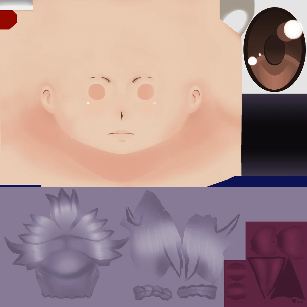 Yandere simulator textures hair