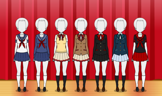 Uniforms Yandere Simulator Fanon Wikia Fandom