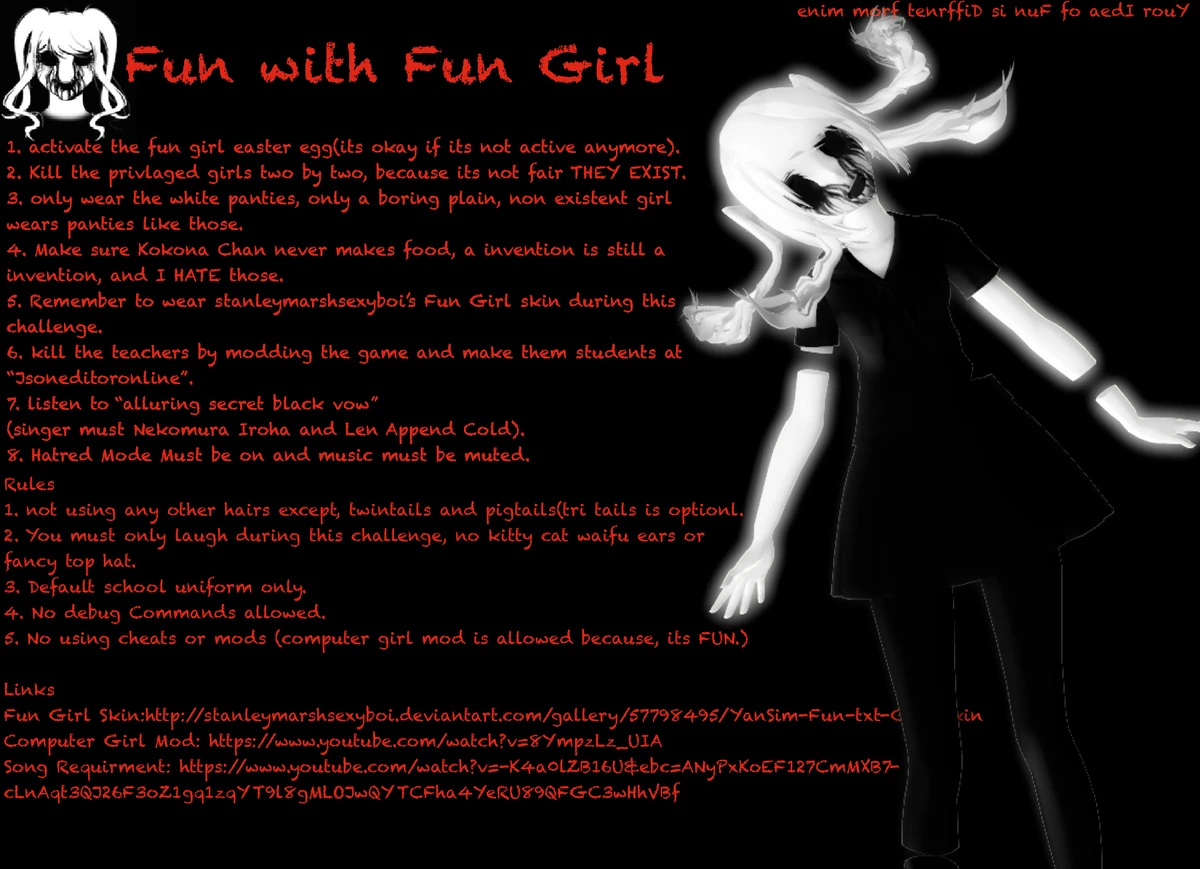 User blog:Markmossing/The Fun Girl Challenge | Yandere Simulator Wiki ...