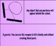 Garrote | Yandere Simulator Wiki | Fandom