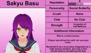 Sakyu Basu/Gallery | Yandere Simulator Wiki | Fandom