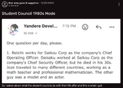 Reiichi Tanaami | Yandere Simulator Wiki | Fandom