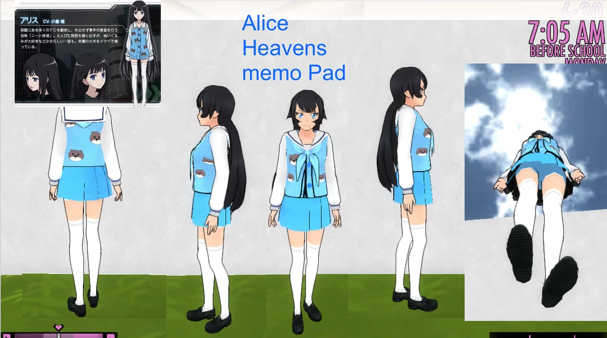 User blog:Markmossing/Alice Heaven's Memo Pad skin | Yandere Simulator ...