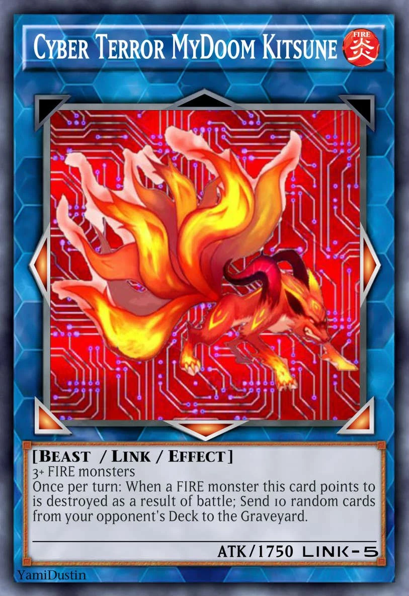 Cyber Terror MyDoom Kitsune | Yu-Gi-Oh Card Maker Wiki | Fandom