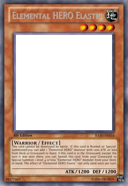 Elemental HERO Elastic | Yu-Gi-Oh Card Maker Wiki | Fandom