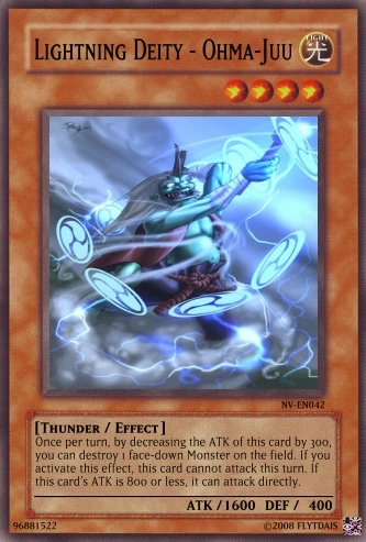 Lightning Deity - Ohma-Juu | Yu-Gi-Oh Card Maker Wiki | Fandom