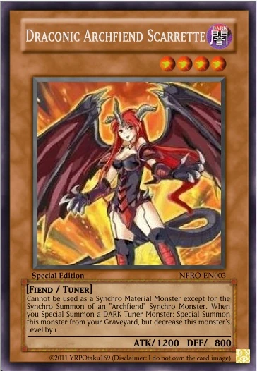 Draconic Archfiend Scarrette | Yu-Gi-Oh Card Maker Wiki | Fandom