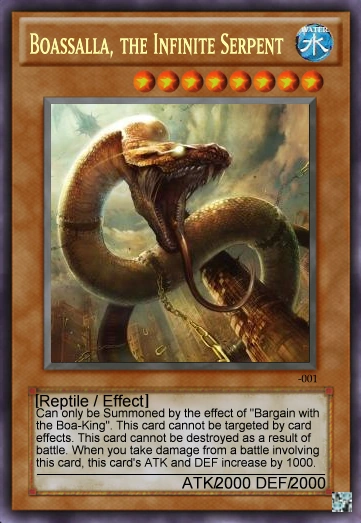 Boassalla the Infinite Serpent | Yu-Gi-Oh Card Maker Wiki | Fandom