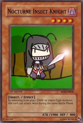 Nocturne Insect Knight | Yu-Gi-Oh Card Maker Wiki | Fandom