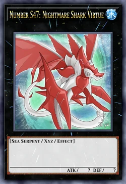 Number S47: Nightmare Shark Virtue | Yu-Gi-Oh Card Maker Wiki | Fandom