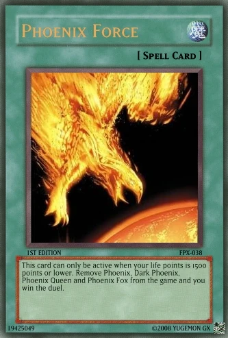 Phoenix Force! | Yu-Gi-Oh Card Maker Wiki | Fandom