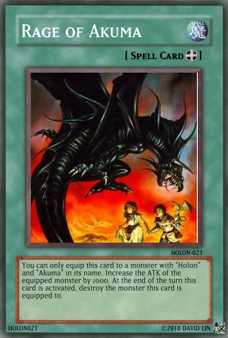 Rage of Akuma | Yu-Gi-Oh Card Maker Wiki | Fandom