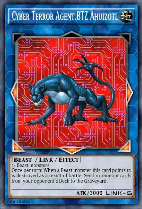 Cyber Terror Agent.BTZ Ahuizotl | Yu-Gi-Oh Card Maker Wiki | Fandom