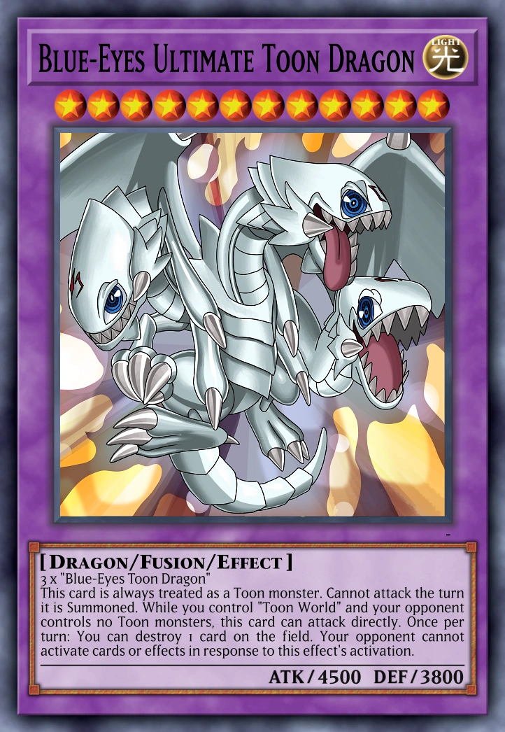 Blue-Eyes Ultimate Toon Dragon (Branch) | Yu-Gi-Oh Card Maker Wiki | Fandom